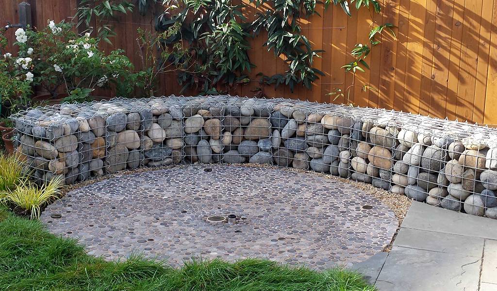 Hardscaping with Gabions - Miller Landscape Architecture